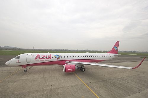 Azul introduces a “Pink ERJ” to help fight Breast Cancer | World ...