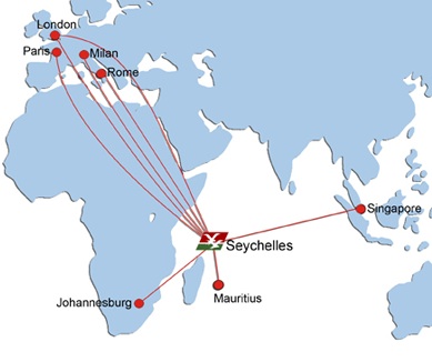 Air Seychelles Route Map | World Airline News