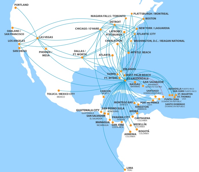 Spirit 2:2012 Route Map | World Airline News