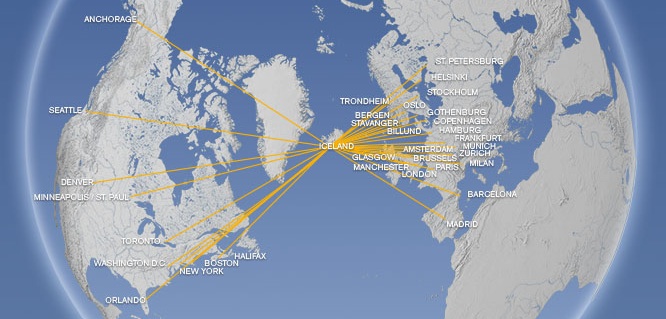 Icelandair 2:2013 Route Map | World Airline News