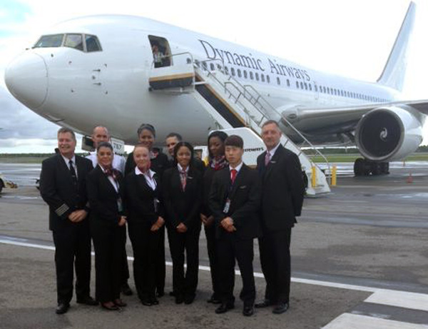 Dynamic Airways 767-200 and crew GEO (Dynamic)(LRW) | World Airline News