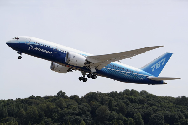 Boeing donates the first 787-8 prototype (N787BA, ZA001) to Nagoya ...