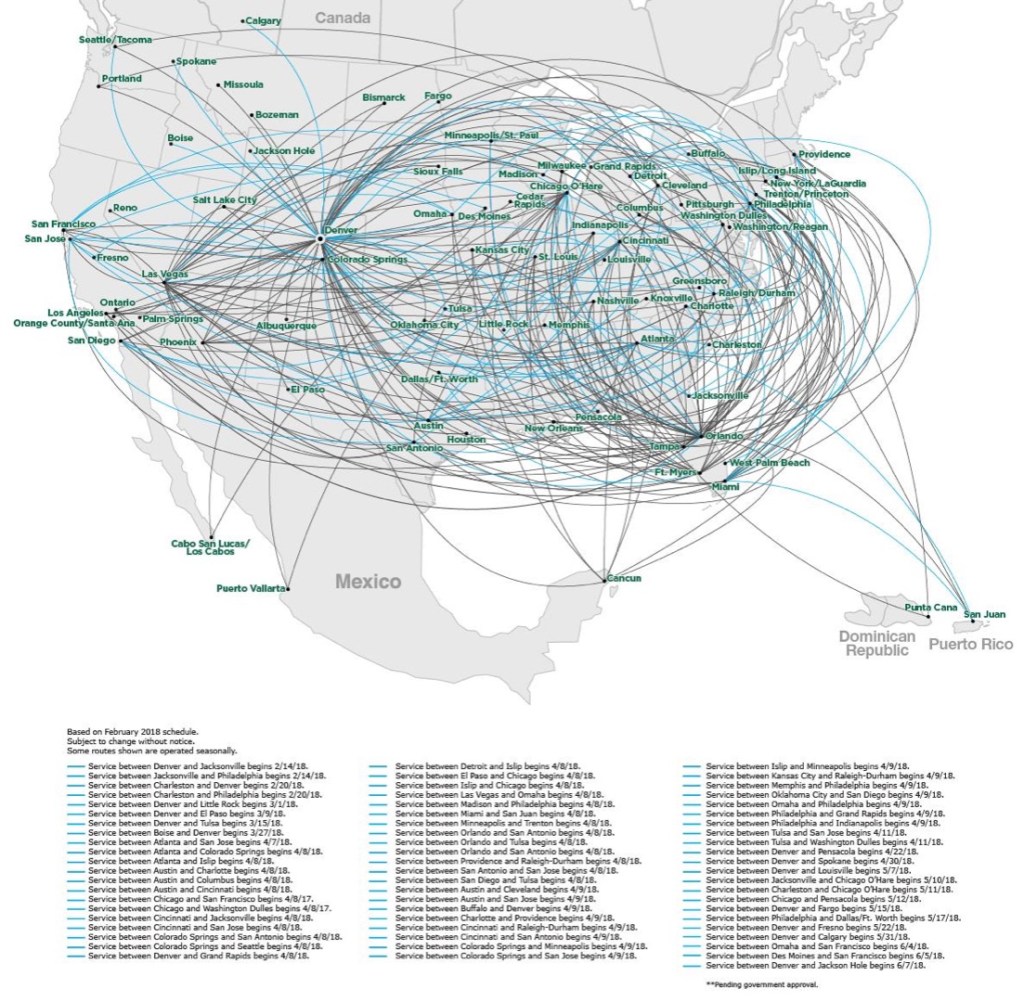 Frontier Airlines announces 7 new routes | World Airline News
