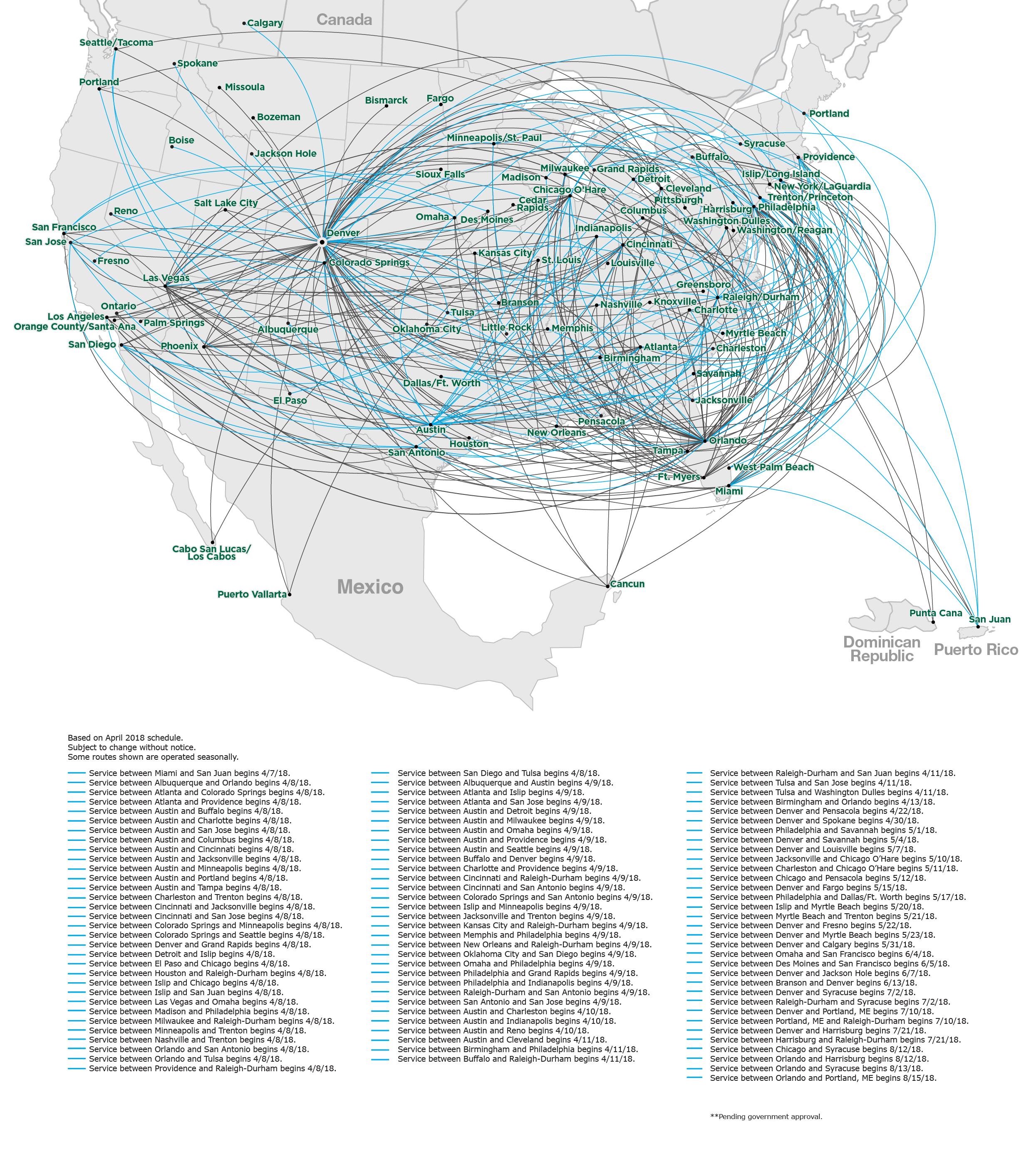 Frontier Airlines starts service on 109 new routes | World Airline News