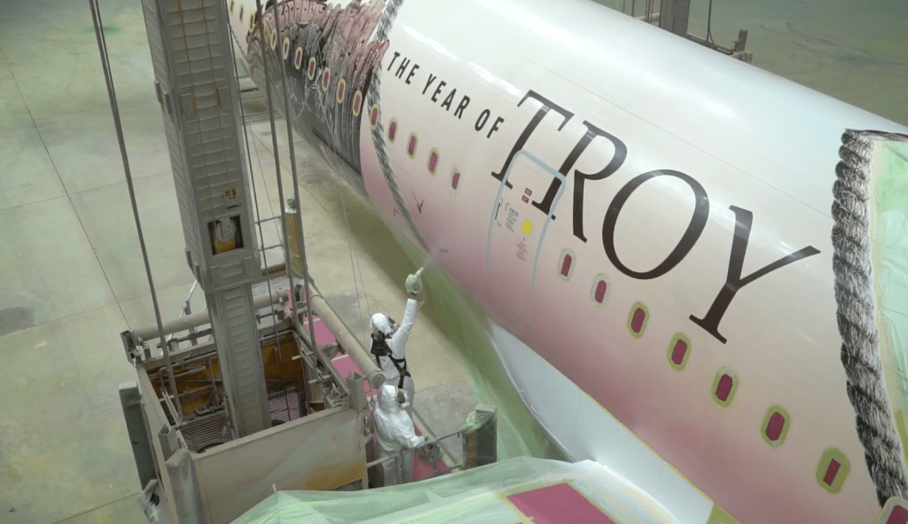 Turkish Airlines introduces its “The Year of Troy” logo jet | World ...