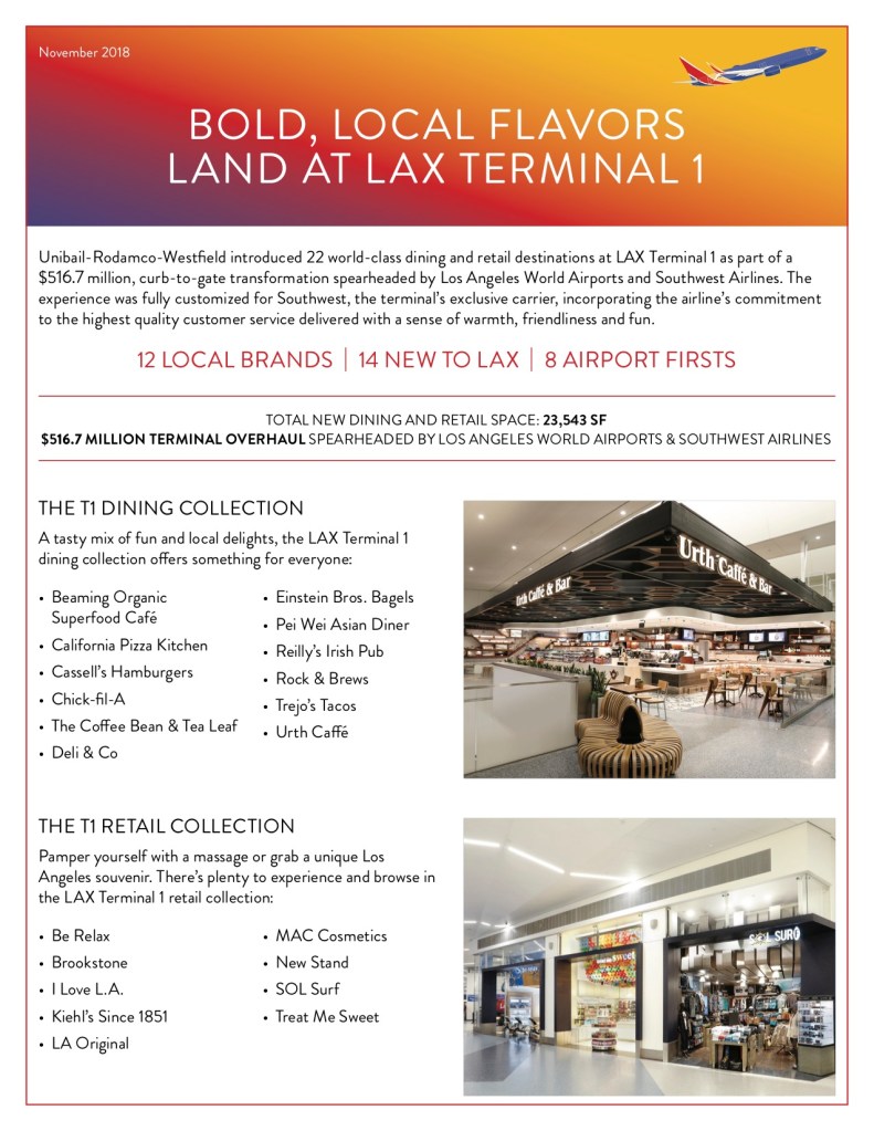 LAX celebrates new Terminal 1 guest experience | World Airline News