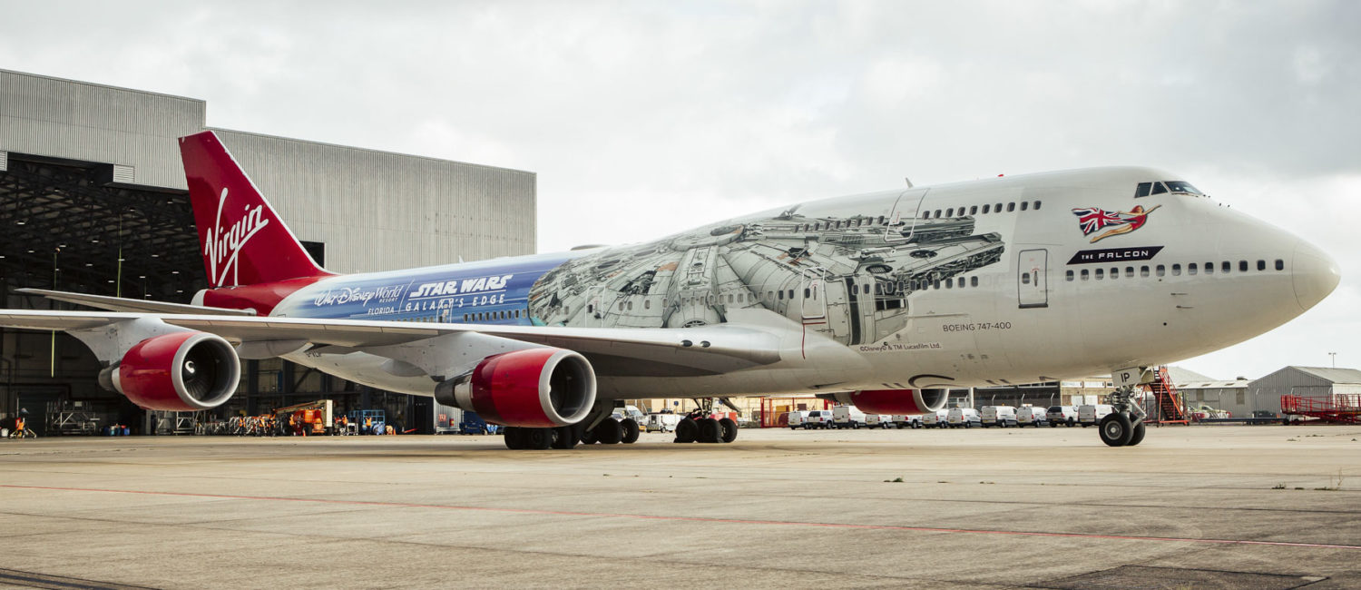 Virgin Atlantic introduces the Boeing 747-400 “The Falcon” special ...